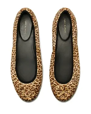 Tory Burch Reva Travel Ballerinas - Leopard Multi