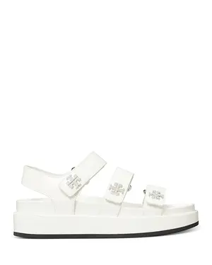 Tory Burch Kira Triple Strap Sandals - Cloud
