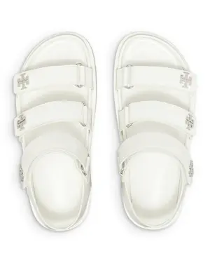 Tory Burch Kira Triple Strap Sandals - Cloud