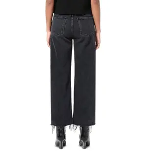AGOLDE Ren High-rise Wide-leg Jeans - Arcane