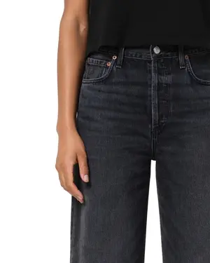 AGOLDE Ren High-rise Wide-leg Jeans - Arcane