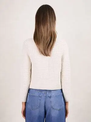 Paige Textured-knit Cardigan