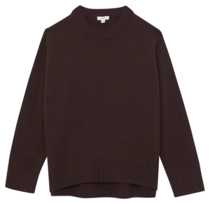 REISS Wool-cashmere Crew-neck Jumper - Plum