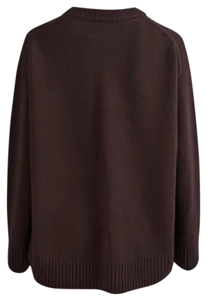 REISS Wool-cashmere Crew-neck Jumper - Plum