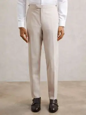 REISS Belmont Slim-fit Textured Wool Blend Suit Trousers