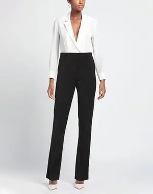 Patrizia Pepe Straight-leg Crepe Pants - Black