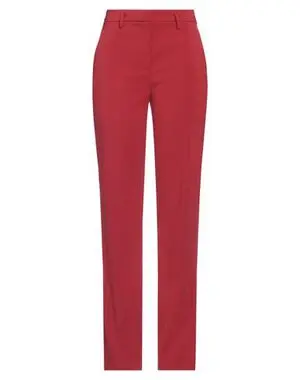 Patrizia Pepe Straight-leg Crepe Pants - Brick