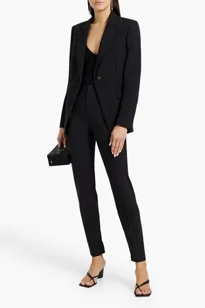Brunello Cucinelli Wool-blend Slim-leg Trousers - Black