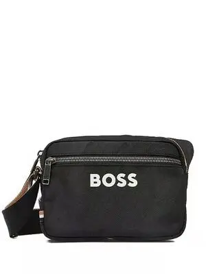 BOSS Logo-plaque Belt Bag - Black