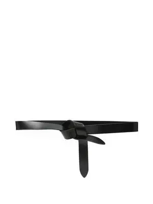 Isabel Marant Lecce Leather Belt - Black