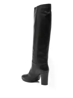 JULIE DEE 80mm Block-heel Calf-leather Boots
