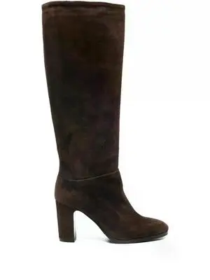 JULIE DEE 80mm Calf-suede Block-heel Boots
