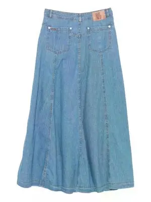 Ba&sh Laddie Denim Midi Skirt