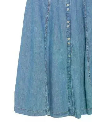 Ba&sh Laddie Denim Midi Skirt