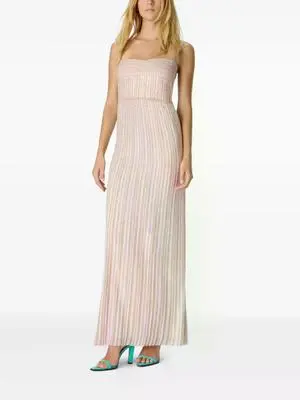 Missoni Metallic-threading Maxi Dress - White