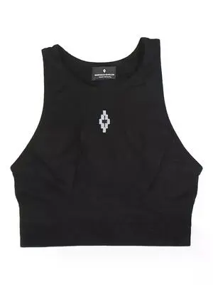 COUNTY OF MILAN Logo-embroidered Seamless Top