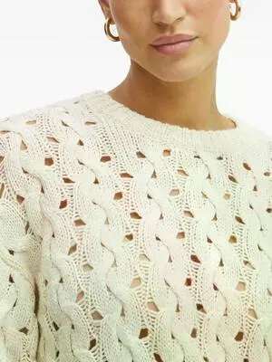 Guess Cable-knit Eyelet Sweater