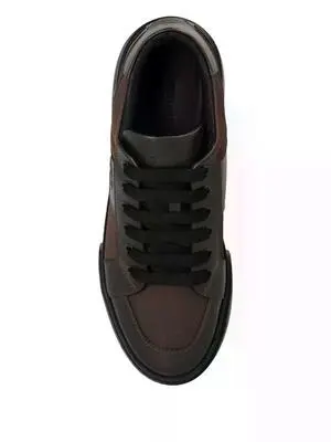 Giorgio Armani Logo-embellished Leather Sneakers
