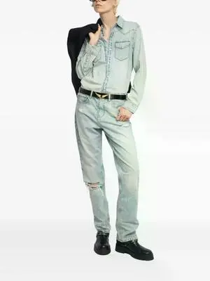 Zadig&Voltaire Stud-embellished Denim Shirt