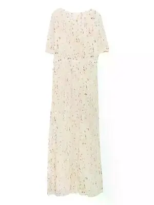Ba&sh Kris Wrap-print Maxi Dress - Neutrals