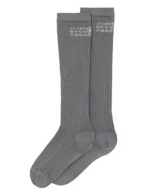 Maison Margiela Textured Socks Hosiery For Women