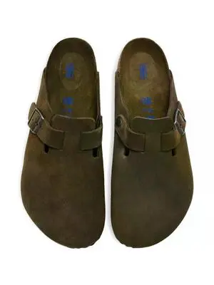BIRKENSTOCK Boston Bs Buckle Suede Clogs