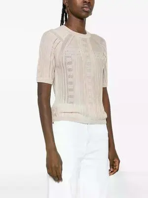 Ba&sh Eyelet-knit Top