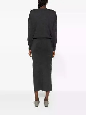 P.a.r.o.s.h Long-sleeve Midi Dress