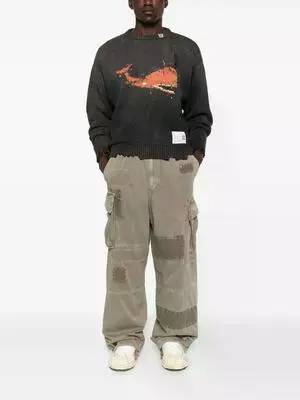 Mihara Yasuhiro Whale Intarsia-knit Sweater