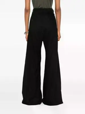 Rick Owens Zip-fly Wide Leg Trousers - Black