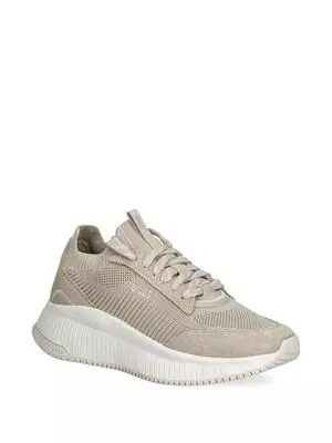 BOSS Mesh Suede Sneakers