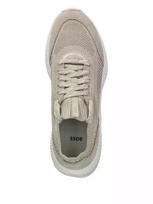 BOSS Mesh Suede Sneakers