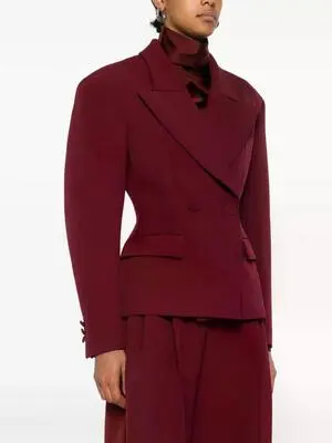 Andamane Double-breasted Jacket - Red