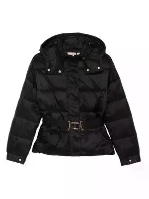 TWINSET Hooded Belted Puffer Jacket