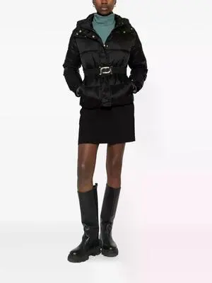 TWINSET Hooded Belted Puffer Jacket