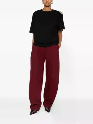 AREA Embellished Puff-sleeve Top