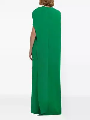 Safiyaa Asymmetric Cape Column Gown
