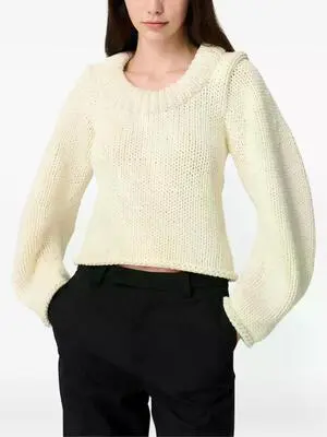Axel Arigato Balloon-sleeve Round-neck Sweater