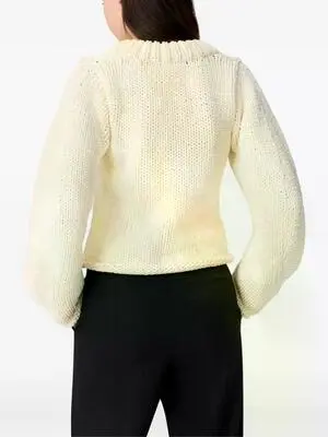 Axel Arigato Balloon-sleeve Round-neck Sweater