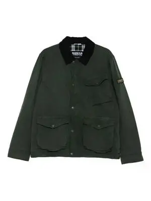 Barbour Flap-pocket Jacket With Corduroy Collar