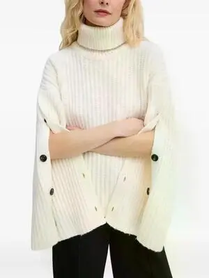 WON HUNDRED Ribbed Knit Button Detail Sweater