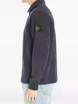 Stone Island Badge-detail Polo Shirt - Blue