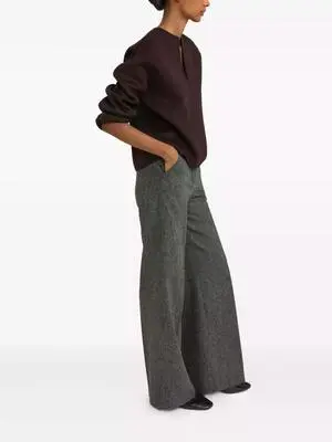 YVES SALOMON V-neck Blouse - Red