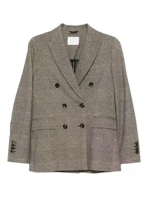 CIRCOLO 1901 Checked Double-breasted Jacket