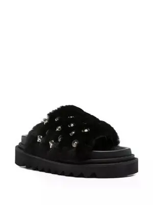 Toga 40mm Studded Shearling Sandals