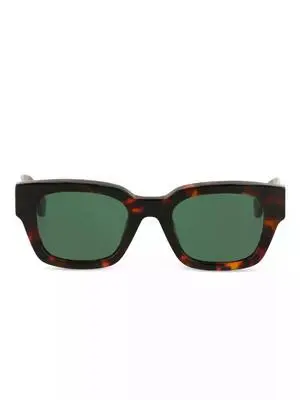 Off-White Tortoiseshell Round-frame Sunglasses - Brown