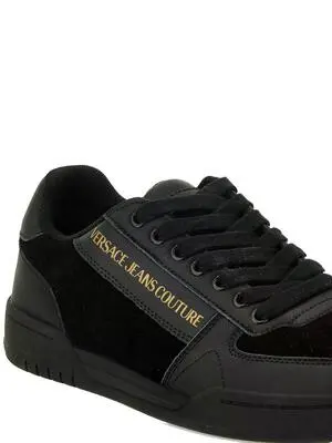 Versace Logo Leather Sneakers