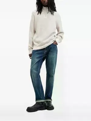ALLSAINTS Waffle-knit Half-zip Sweater