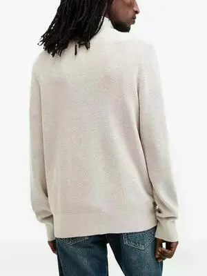 ALLSAINTS Waffle-knit Half-zip Sweater