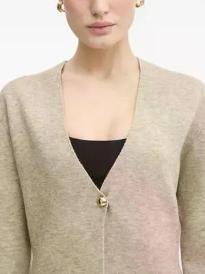 BRUUNS BAZAAR Single-button V-neck Cardigan